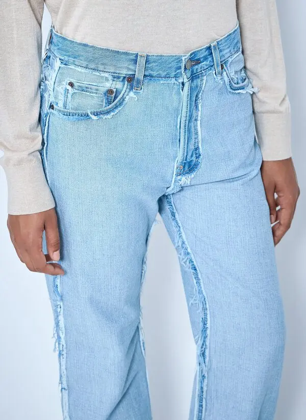 Acne Studios Frayed Denim Jeans - Blue
