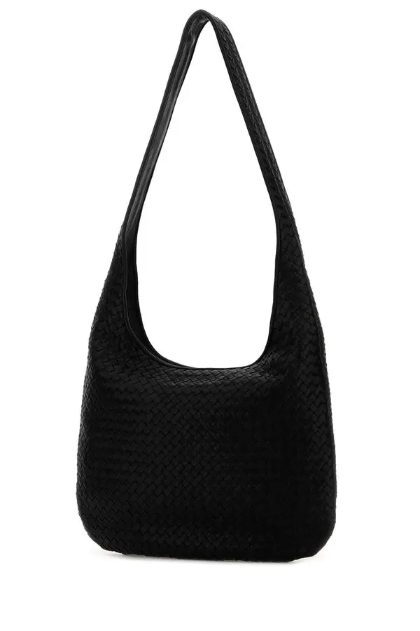 Bottega Veneta Nappa Leather Crossbody Bag - Black