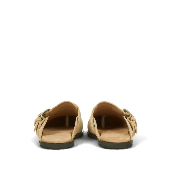 MAISON MARGIELA Suede Tabi Mules - Cream