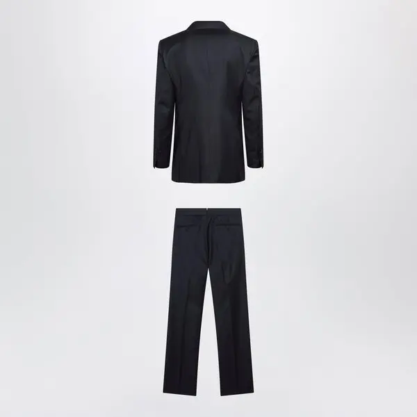 TOM FORD Navy Double-breasted Wool Suit