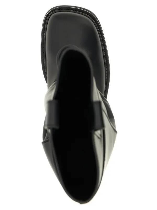 Attico Robin Passeggiata' Combat Boots - Black