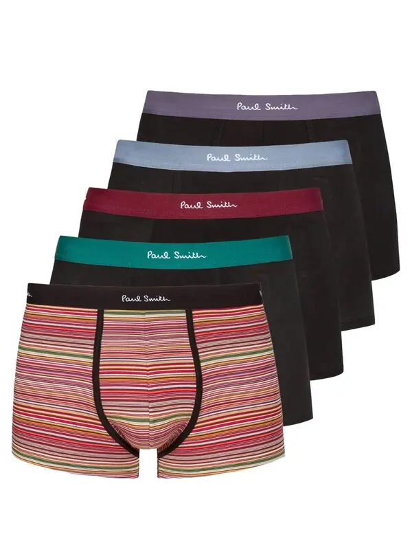 Paul Smith Pack Of Five Boxer Shorts - Black