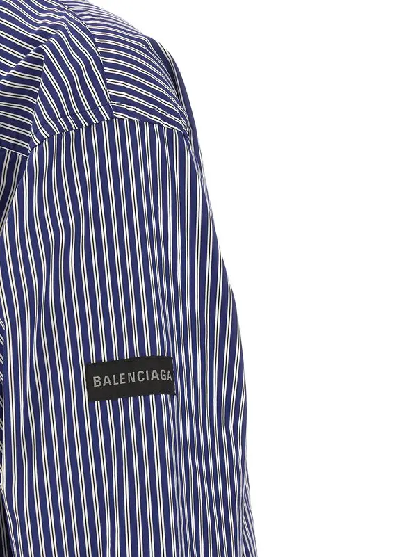 Balenciaga Striped Shirt - Blue