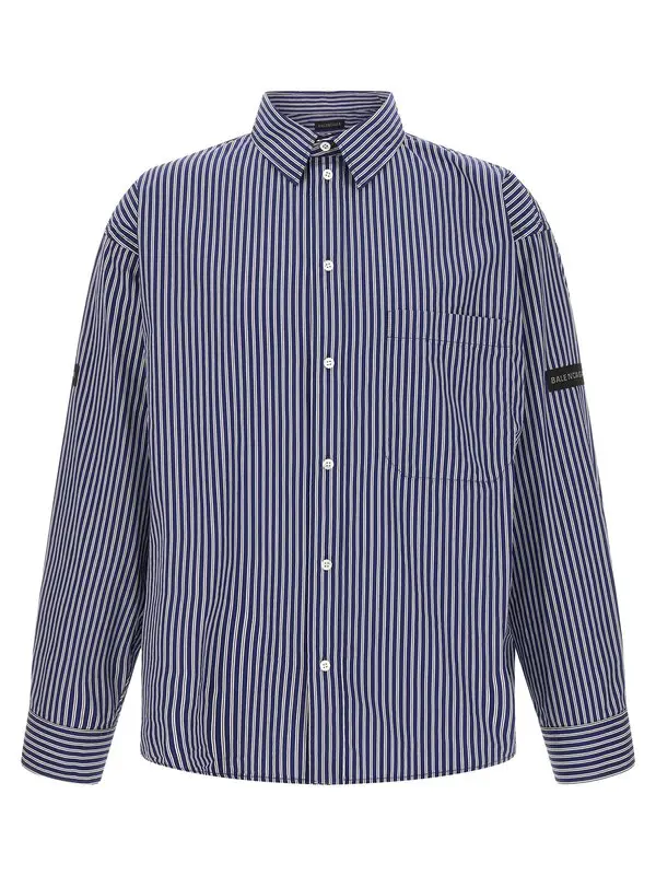 Balenciaga Striped Shirt - Blue