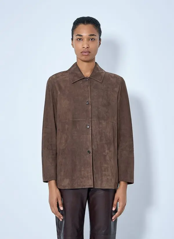 Max Mara Suede Shirt Jacket