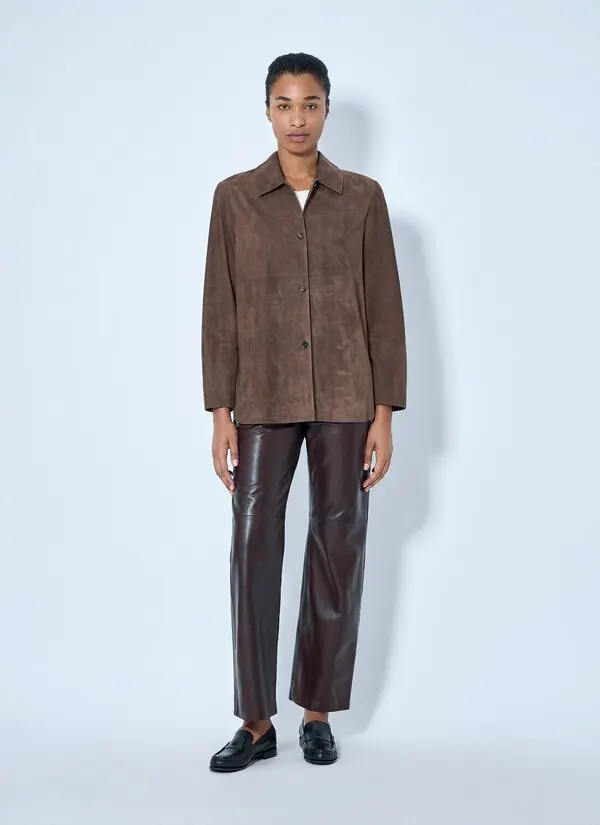 Max Mara Suede Shirt Jacket - Brown