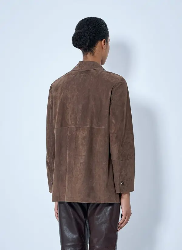 Max Mara Suede Shirt Jacket - Brown