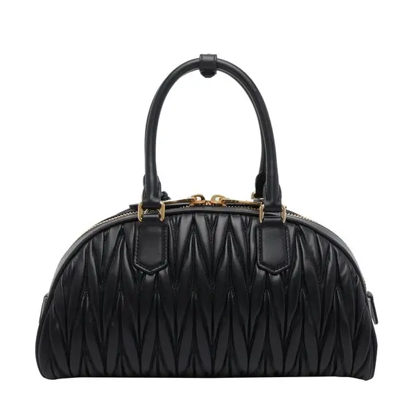 Miu Miu Matelasse' Arcadie Shoulder Bag - Black