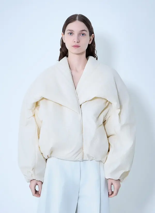 Jacquemus The Châle Bomber Jacket - White