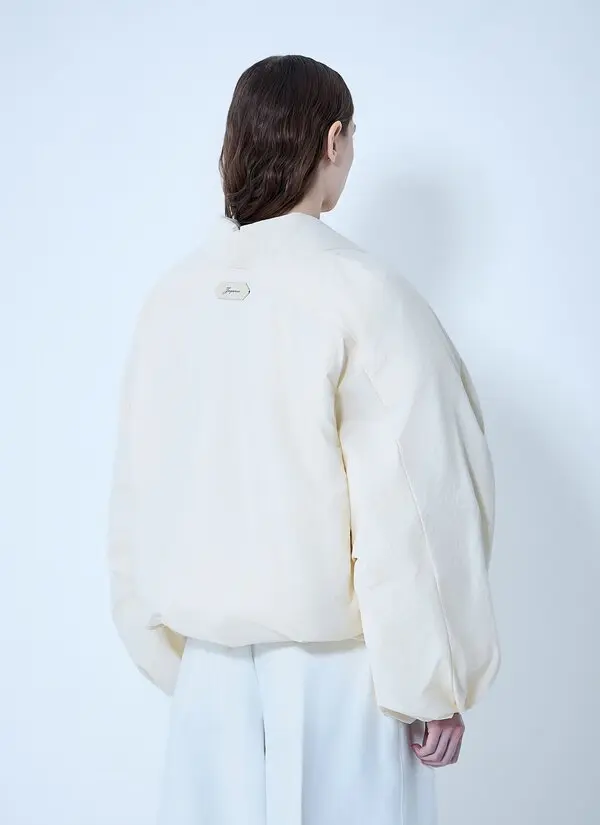 Jacquemus The Châle Bomber Jacket - White