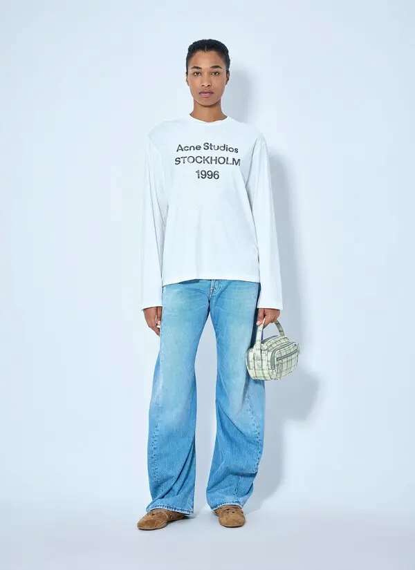 Acne Studios 2006f Distressed Wide Leg Jeans