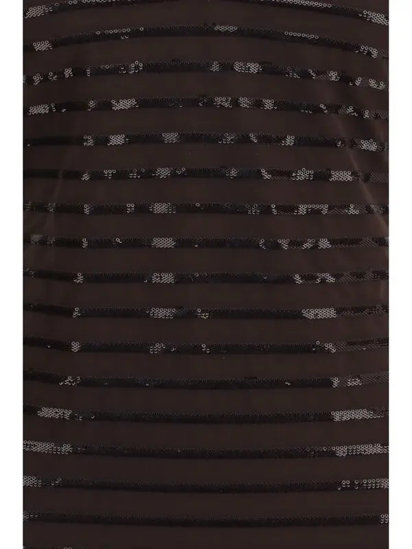 Brunello Cucinelli Shimmering Striped One-piece Swimsuit - Brown