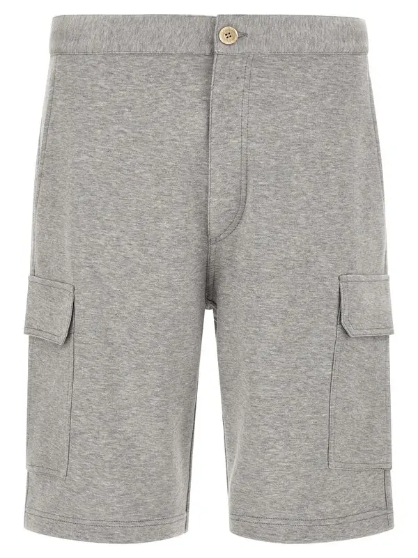 Brunello Cucinelli Cargo Bermuda Shorts - Gray