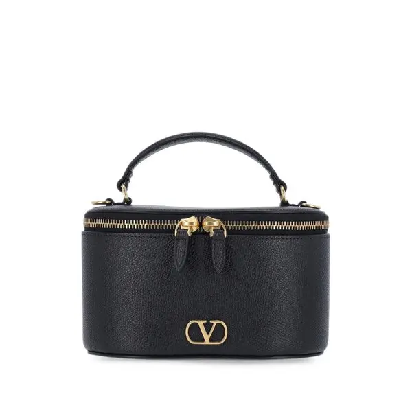 Valentino Garavani Vlogo Signature Mini Vanity Bag - Black