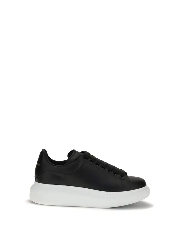 Alexander McQueen Leather Sneakers - Black
