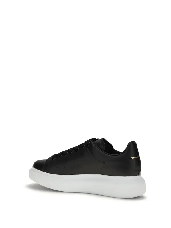 Alexander McQueen Leather Sneakers - Black