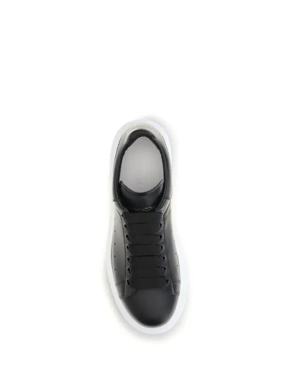 Alexander McQueen Leather Sneakers - Black