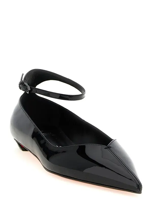 CHRISTIAN LOUBOUTIN Erozeena Patent Calf Leather Ballet Flats - Black