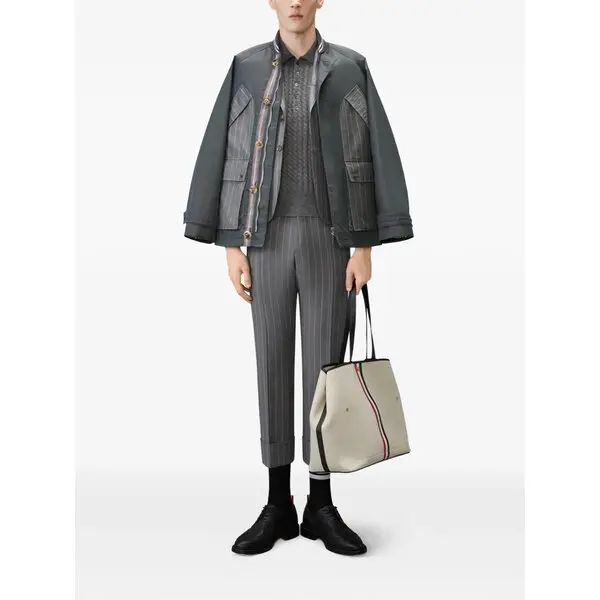Thom Browne Grey Polo Shirts