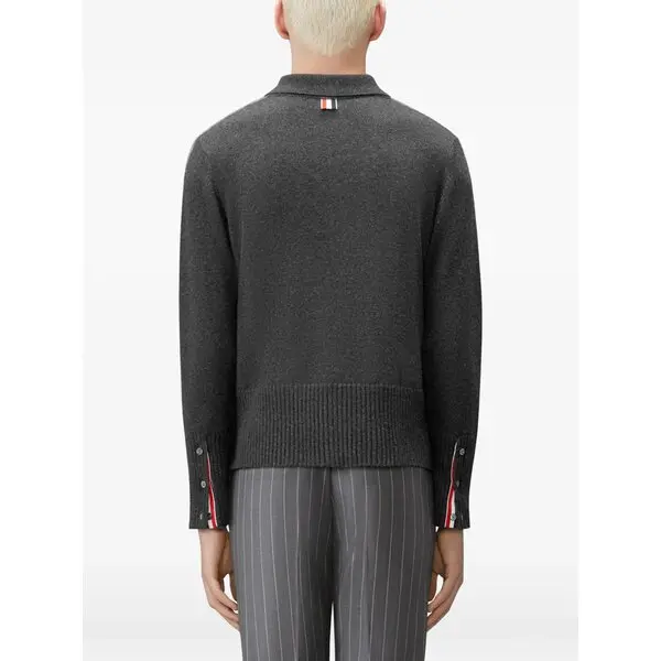 Thom Browne Grey Polo Shirts