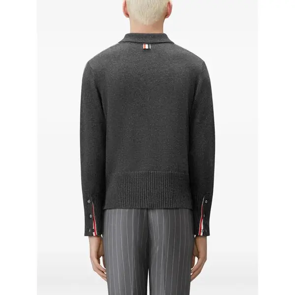 Thom Browne Grey Polo Shirts - Gray