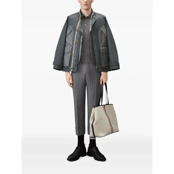 Thom Browne Grey Polo Shirts - Gray