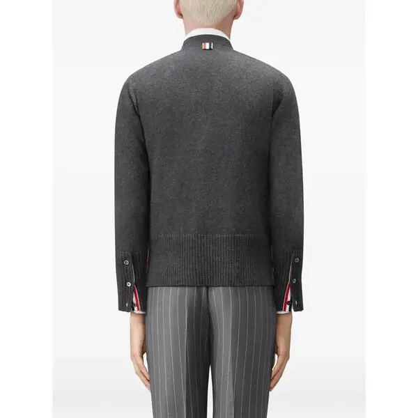 Thom Browne Virgin Wool Cardigan - Gray