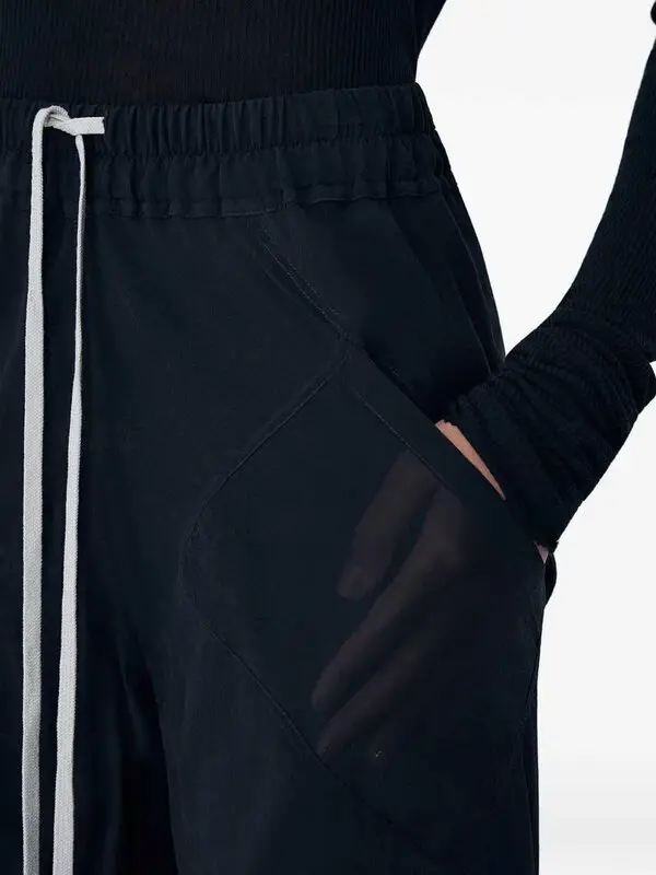Rick Owens Wide-leg Pants With Drawstring - Black