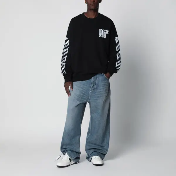 Off-White Motion Arrow Skate Cotton Sweatshirt