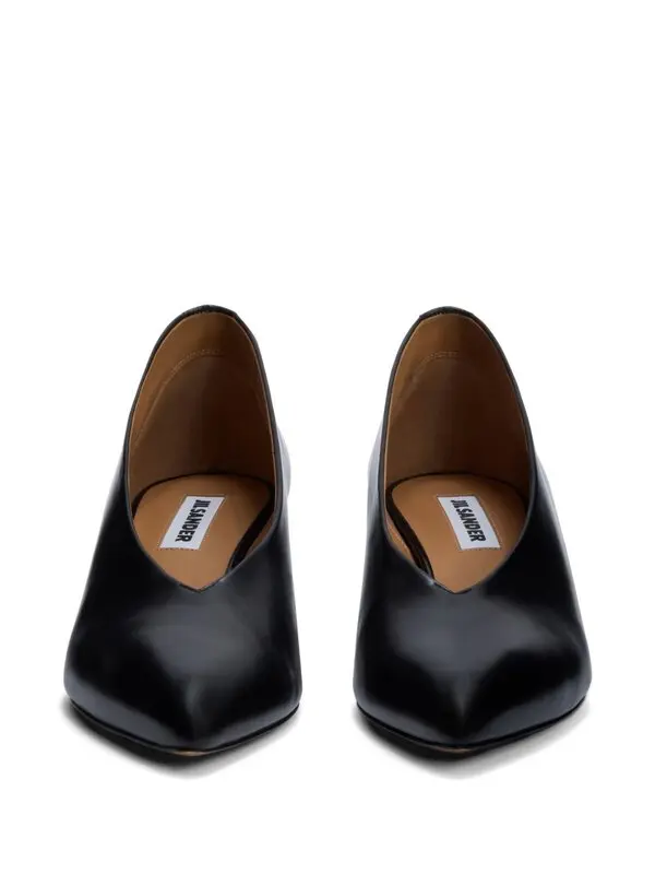 JIL SANDER Arc Leather Pumps