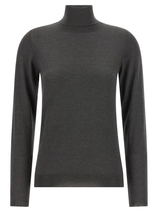 Brunello Cucinelli Sparkling' Turtleneck Sweater - Gray