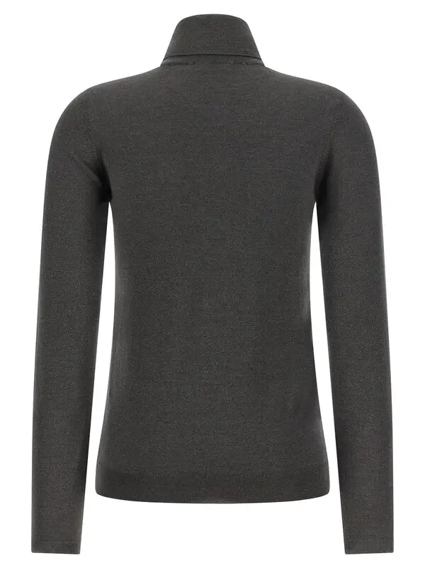 Brunello Cucinelli Sparkling' Turtleneck Sweater - Gray