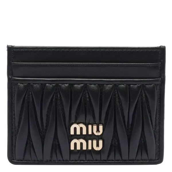 Miu Miu Logo Matelasse' Cards Holder