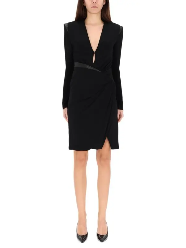 Versace V-neck Mini Dress