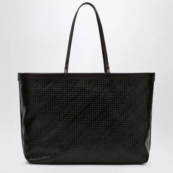 Balenciaga Select Large Tote In Coated Canvas - Black