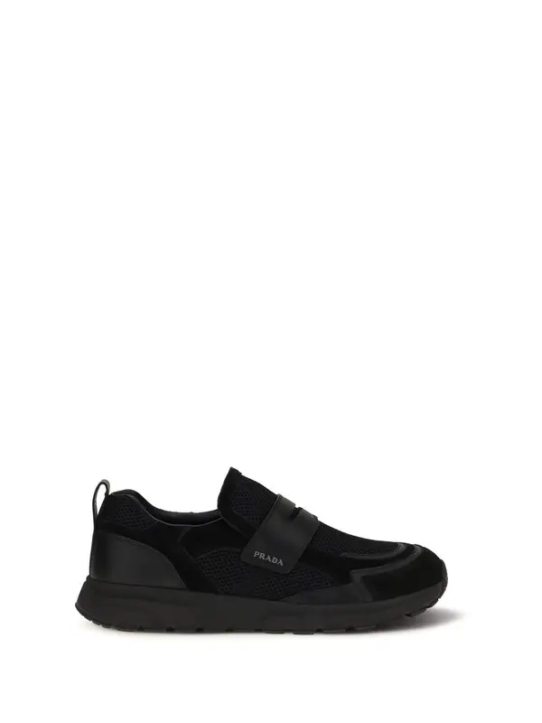 Prada Mesh Loafers - Black