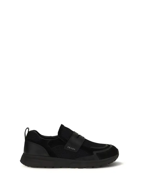 Prada Mesh Loafers - Black