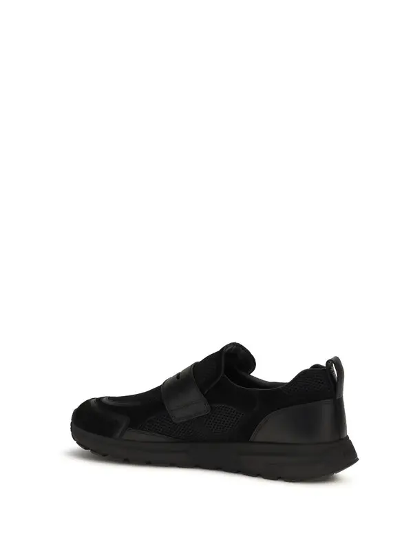 Prada Mesh Loafers - Black