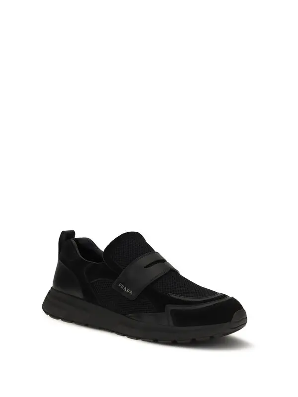Prada Mesh Loafers - Black