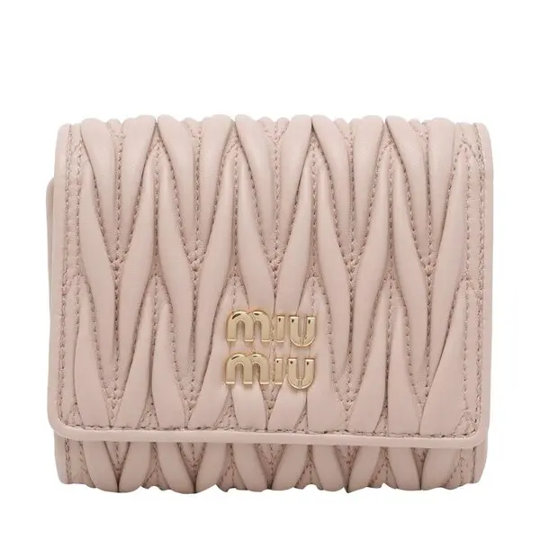 Miu Miu Logo Matelasse' Wallet