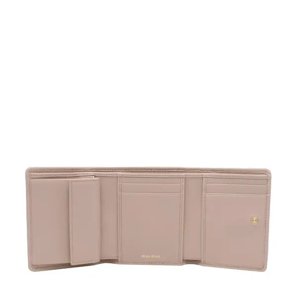 Miu Miu Logo Matelasse' Wallet