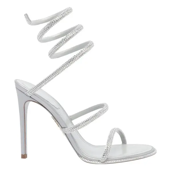 Rene Caovilla Cleo Pump Sandals - Silver