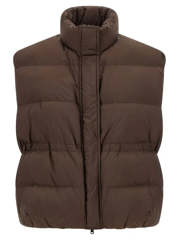 Brunello Cucinelli Quilted Monile Vest - Brown