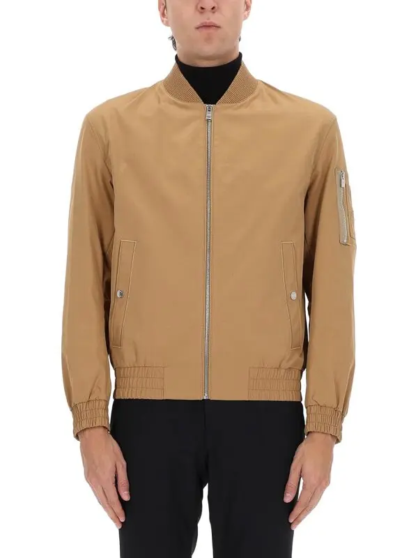 BOSS H-comber Bomber Jacket - Cream