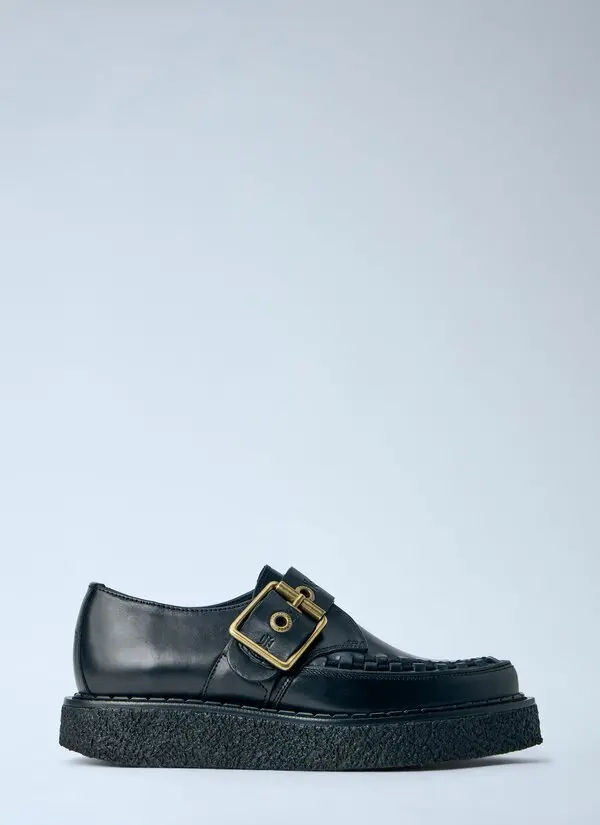 VIVIENNE WESTWOOD Buckle Detail Leather Loafers - Black