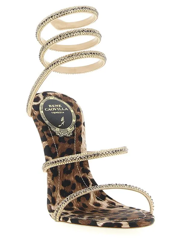 Rene Caovilla Cleo Leopard' Sandals