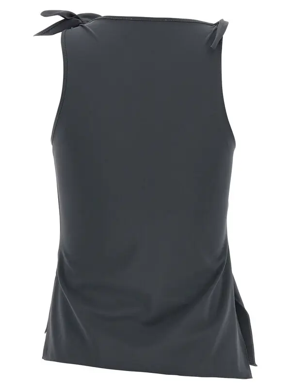 Coperni Asymmetric Flower' Top - Gray