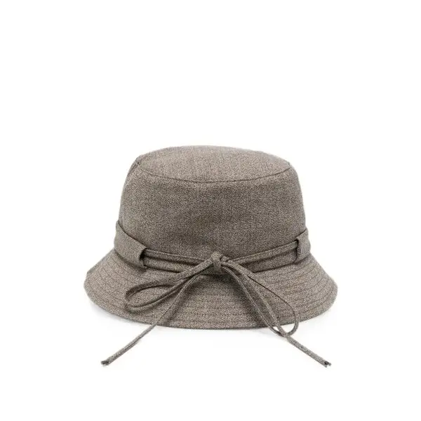 Jacquemus Virgin Wool Bucket Hat - Brown