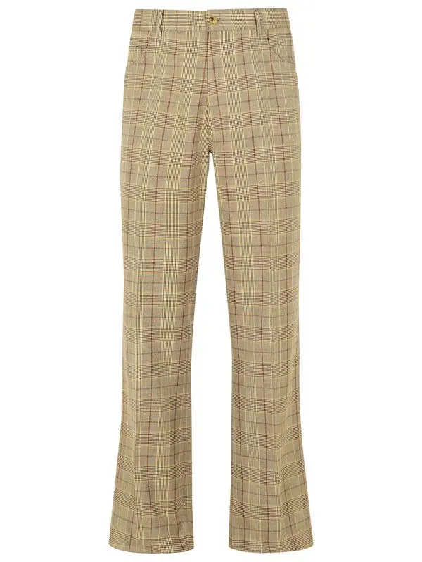 Amiri Virgin Wool Blend Trousers - Cream