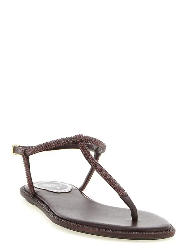 Rene Caovilla Diana Sandals - Brown